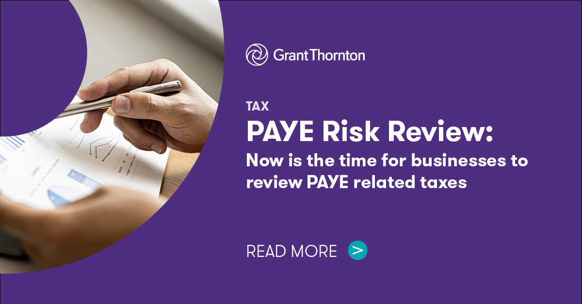 PAYE Risk Review | Grant Thornton