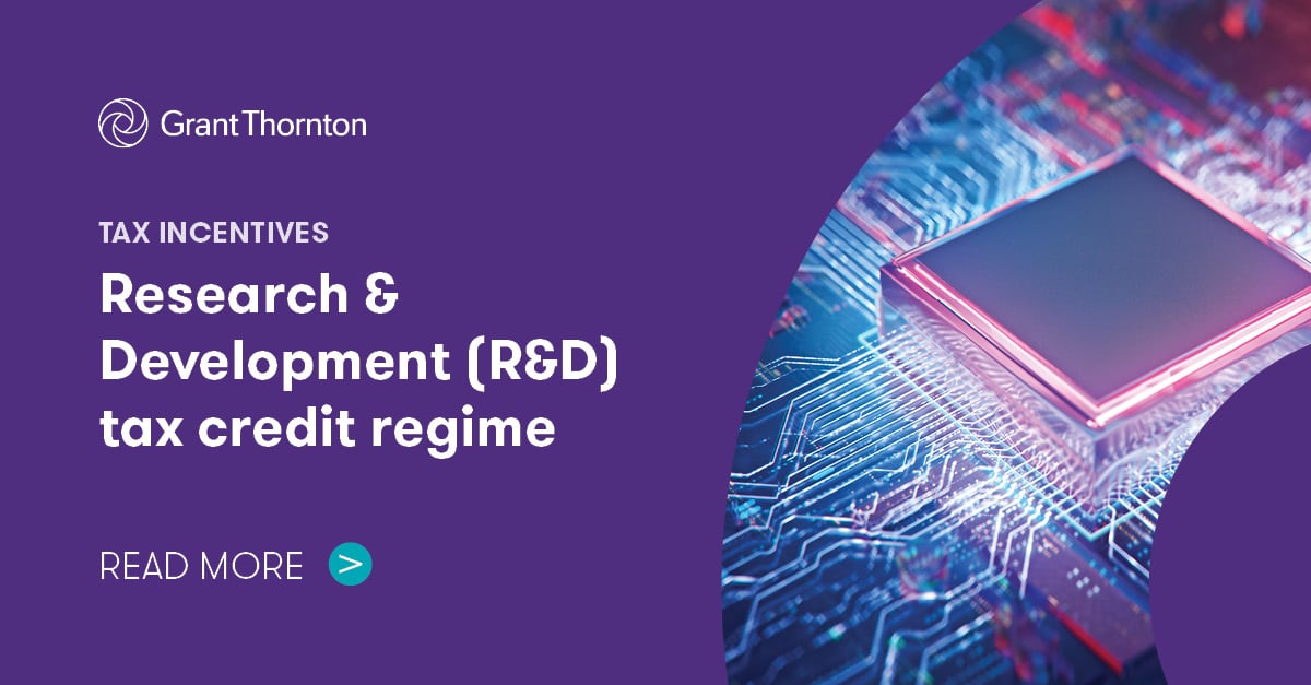 Research & Development (R&D) tax credit regime | Grant Thornton